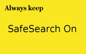 SafeSearch On para Google Chrome - Extensión Descargar