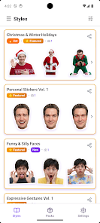 AI Stickers: Packs From Selfie para Android - Descargar