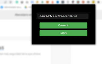 Conversor de Letras Cursivas para Google Chrome - Extensión Descargar