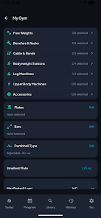 Liftplanr — Home Gym Workouts na Android - Download