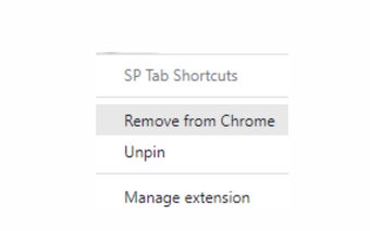 SP Tab Shortcuts para Google Chrome - Extensión Descargar