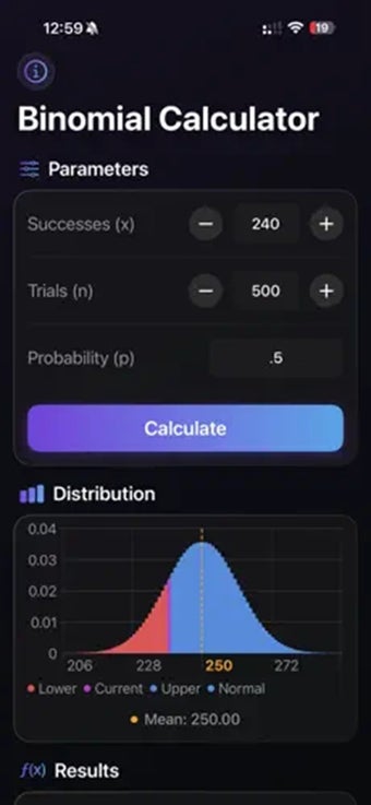 Binomial Calculator para iPhone - Descargar