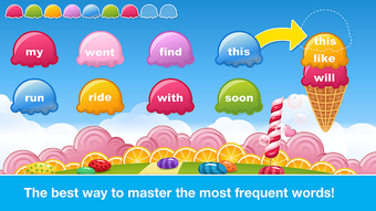 Sight Words Games in Candy Land Reading for kids para Android - Descargar