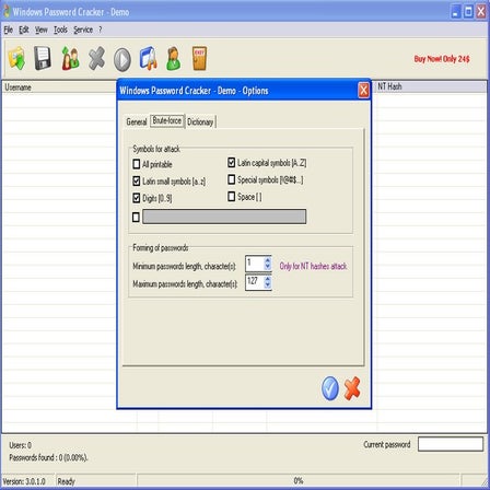 Windows Password Recovery Tool Ultimate (Windows) - Download