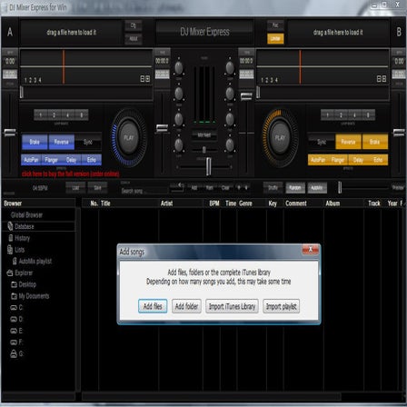 edjing DJ studio music mixer para Windows 10 (Windows) - Descargar