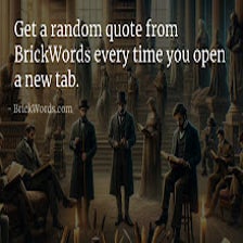 BrickWords Quotes para Google Chrome - Extensión Descargar