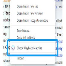 Wayback Machine Link-Checker for Google Chrome - Extension Download
