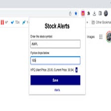 Stock Alerts para Google Chrome - Extensión Descargar