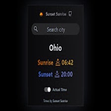 Sunset Sunrise Google Chrome için - Eklenti İndir