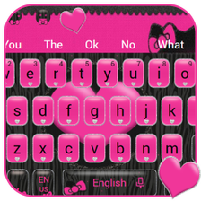 Pink Heart Keyboard Theme for Android - Download