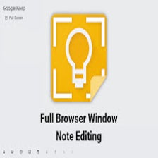 Google Keep - Full Screen Edit para Google Chrome - Extensión Descargar