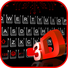 Classic 3d Neon Red Keyboard Theme APK para Android - Descargar