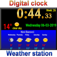 Digital clock weather station for Android - Download