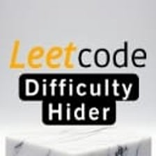 Hide LeetCode Difficulty for Google Chrome - Extension Download