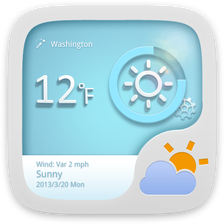 Blue Gear. GO Weather EX Theme APK for Android - Download
