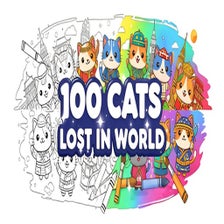 100 Cats Lost In World Find & Color - Download