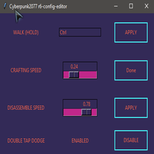 Controls Hotkeys Keymaps Bindings Timeouts Editor for Cyberpunk 2077 ...