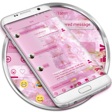 SMS Messages Love Sakura Theme for Android - Download