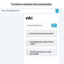 Vitri - The Reddit for websites para Google Chrome - Extensión Descargar