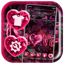 Love Flame Pink Theme para Android - Descargar