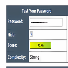 The Password Meter Online