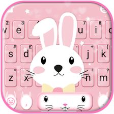 Pink Cute Bunny Keyboard Theme for Android - Download