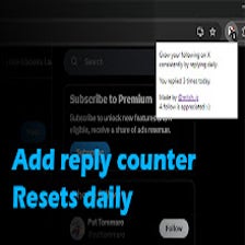 X.com Reply Tally para Google Chrome - Extensión Descargar