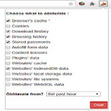 Clear Browser Data Google Chrome için - Eklenti İndir