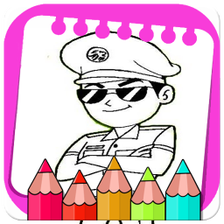 Little Singham coloring book para Android - Descargar
