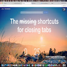 Keyboard shortcuts to close Chrome tabs Google Chrome 용 - 확장 프로그램 다운로드