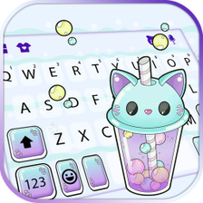 Kitty Bubble Tea Keyboard Background APK สำหรับ Android - ดาวน์โหลด