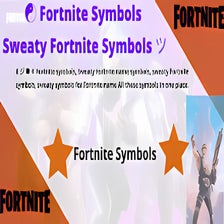 sweaty fortnite symbols - copy paste para Google Chrome - Extensão Download