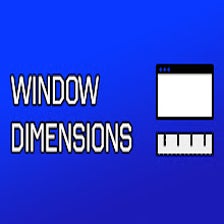Window Dimensions for Google Chrome - Extension Download