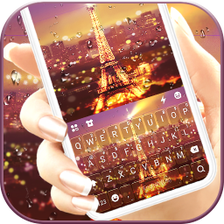 Rainy Paris Keyboard Background for Android - Download