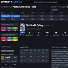Draft Hero Live Sync for Fantasy Football Google Chrome 용 - 확장 프로그램 다운로드