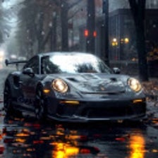 Gray Porsche on Autumn Streets Live Wallpaper para Google Chrome ...