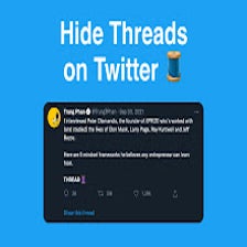 No More Threads - Hide Twitter Threads para Google Chrome - Extensión Descargar