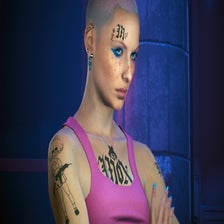Mox Tattoos (F and M) for Cyberpunk 2077 - Mod Download
