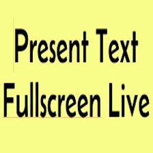 Present Text Fullscreen Live para Google Chrome - Extensión Descargar