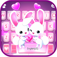 Cute Bunny Love Keyboard Theme para Android - Descargar