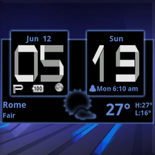 Android için Honeycomb Weather Clock Widget APK - İndir