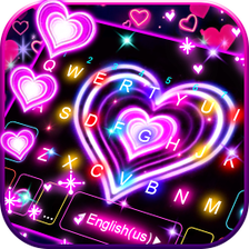 Neon Lights Heart Keyboard Theme APK for Android - Download