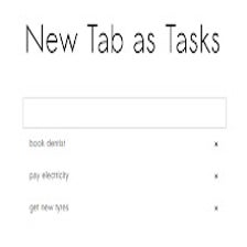 New Tab as Tasks para Google Chrome - Extensión Descargar