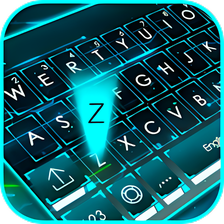 Neon 3d Tech Hologram Keyboard Theme per Android - Download