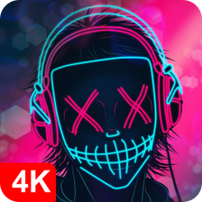Neon Mask Wallpaper Parallax for Android - Download