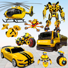 Flying Helicopter Robot Car Transform Shooting War APK for Android ...