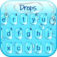 Blue 3d Waterdrops Keyboard Theme APK para Android - Descargar