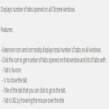 Tab Count para Google Chrome - Extensión Descargar