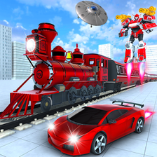 Flying Train Robot Car Games for Android - Download