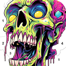 Skull Color by number Offline APK para Android - Descargar